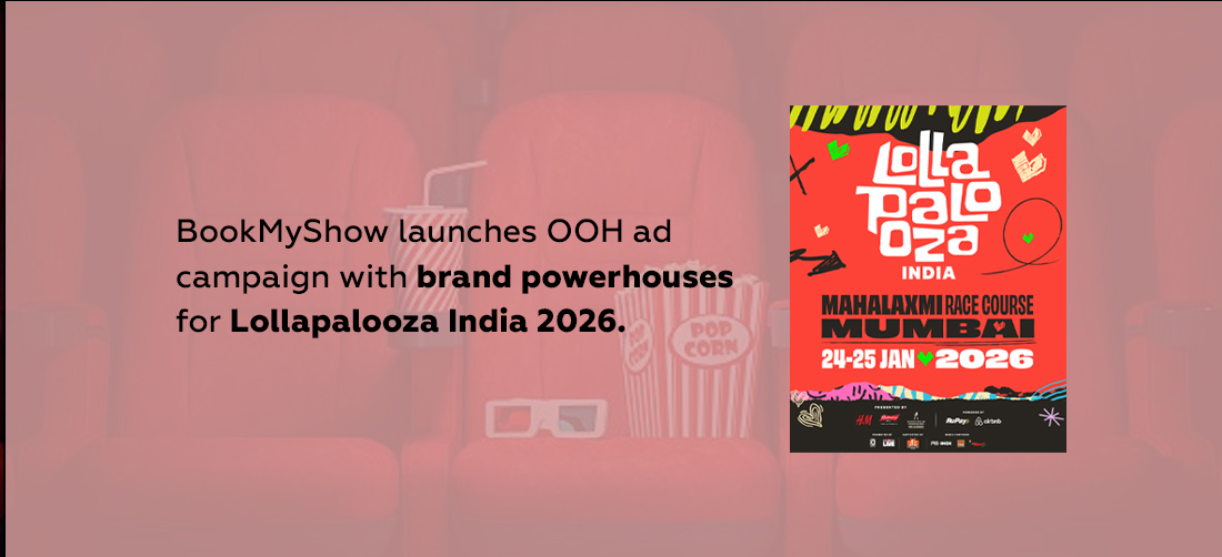 BookMyShow Launches OOH Campaign for Lollapalooza 2026